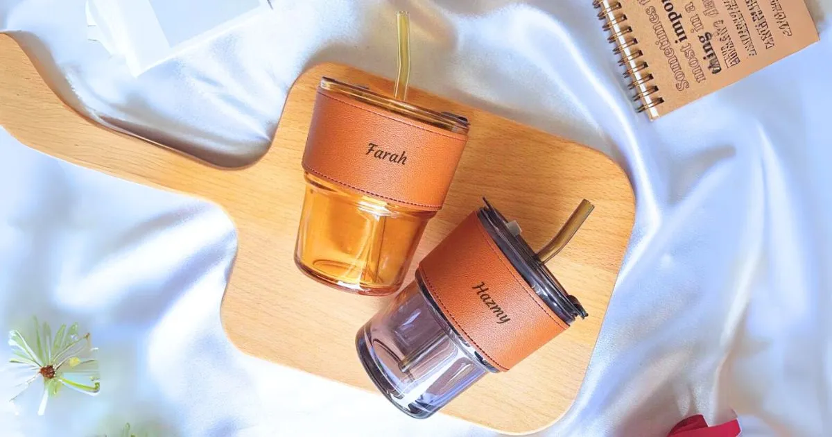 Insta Double Layer Glass Mug - Ukir Kuantan